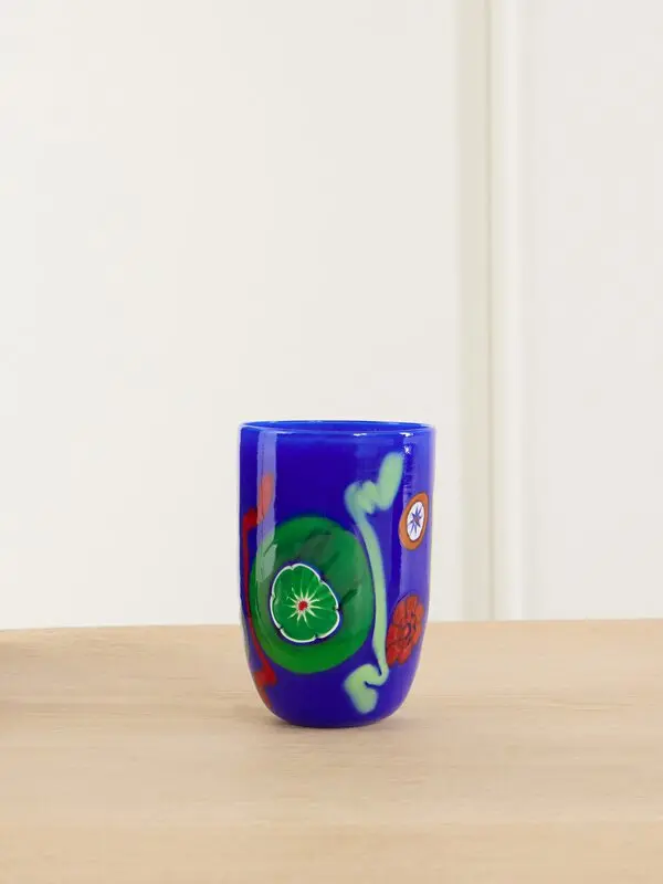 LAGUNA~B Goto Large Murano Glass Tumbler - Blue