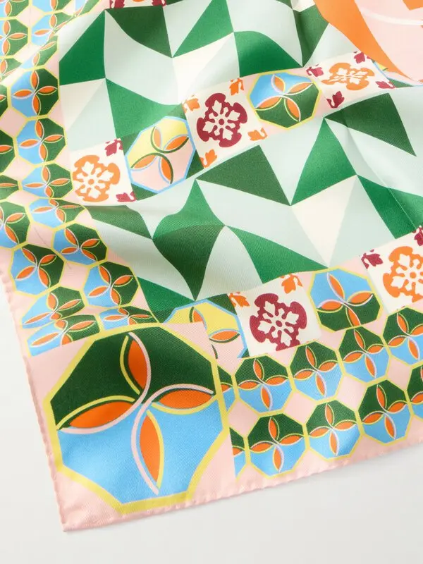 CRISTIANO MARCHELI Alessandra Printed Silk-twill Scarf