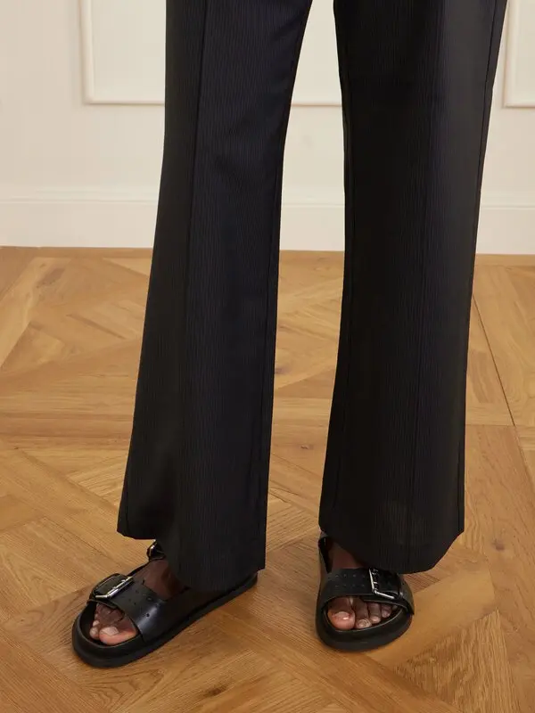 A.emery Leon Leather Sandals - Black