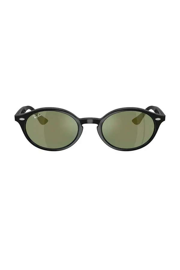 Ray-ban Oval Sunglasses In Acetate - Black