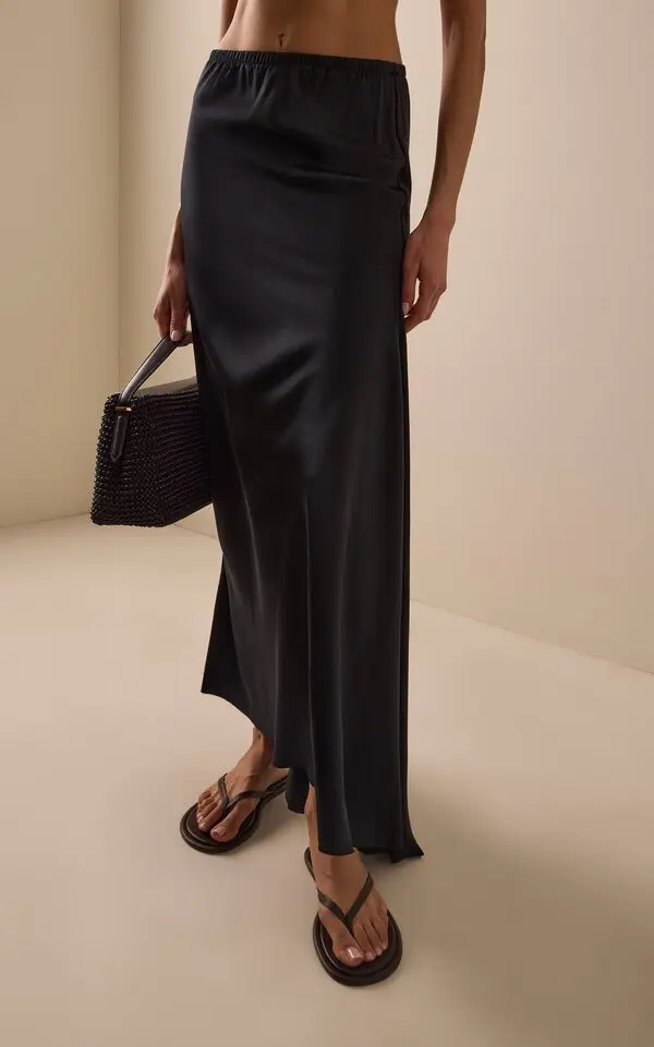 ALL THREE Alex Silk Maxi Skirt
