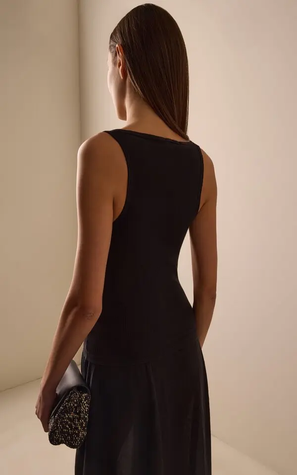 ALL THREE Claire Ribbed Tank Top