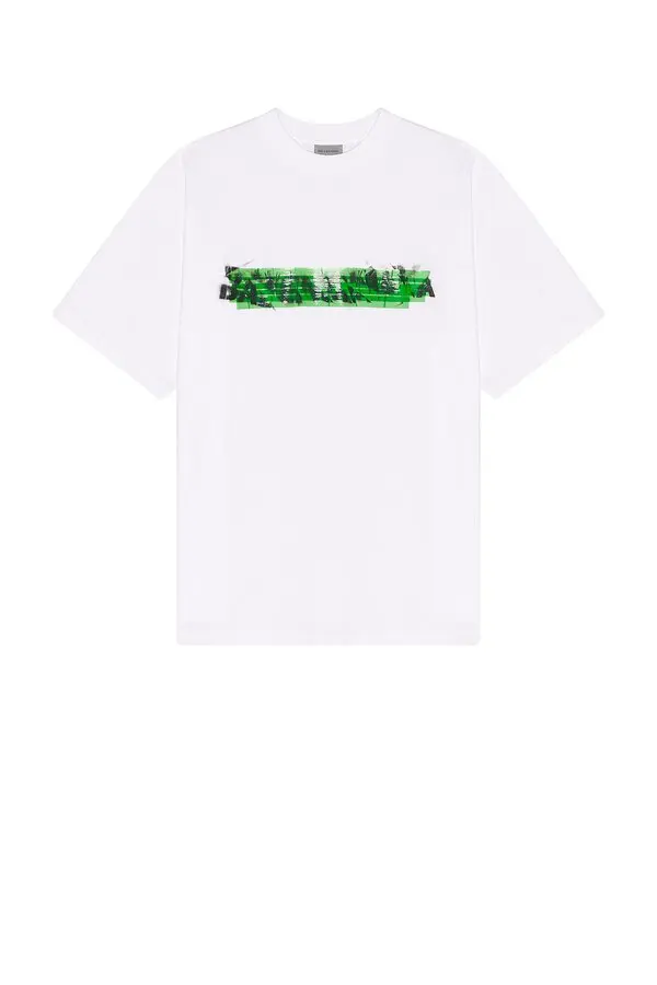 Balenciaga Medium Fit T-shirt In ,green - White