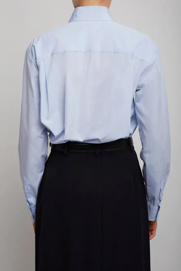 THE ROW Gavina Light Cotton Shirt - Blue