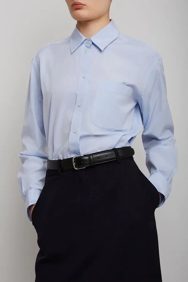 THE ROW Gavina Light Cotton Shirt - Blue