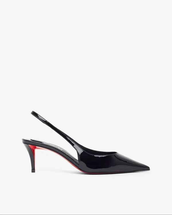 CHRISTIAN LOUBOUTIN Patent Slingback Pumps - Black