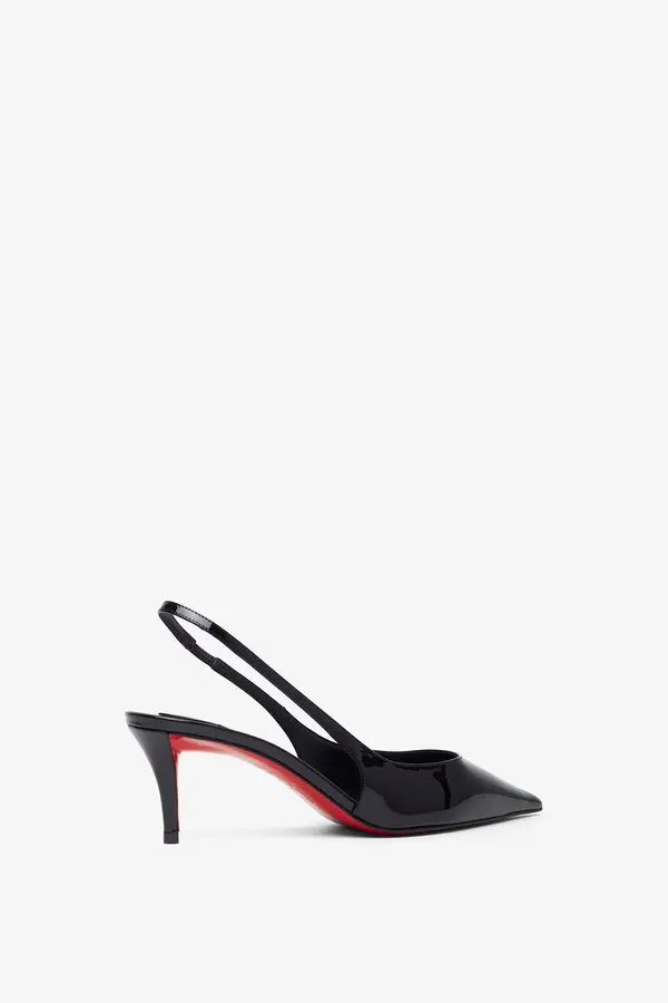 CHRISTIAN LOUBOUTIN Patent Slingback Pumps - Black