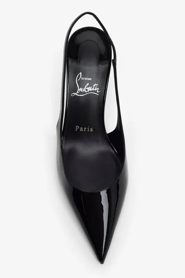 CHRISTIAN LOUBOUTIN Patent Slingback Pumps - Black