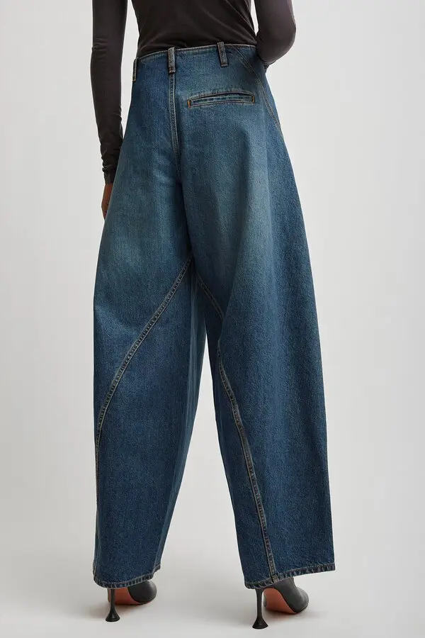 Alaïa Denim Cargo Pants