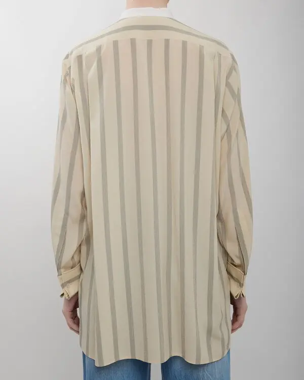 THE ROW Falco Striped Silk-twill Shirt
