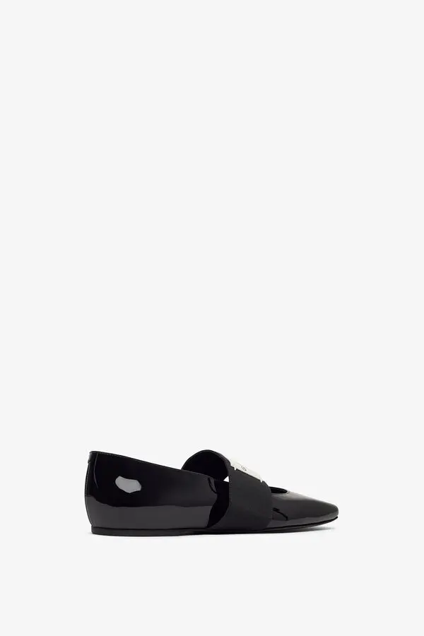 Givenchy Logo Ballerinas - Black