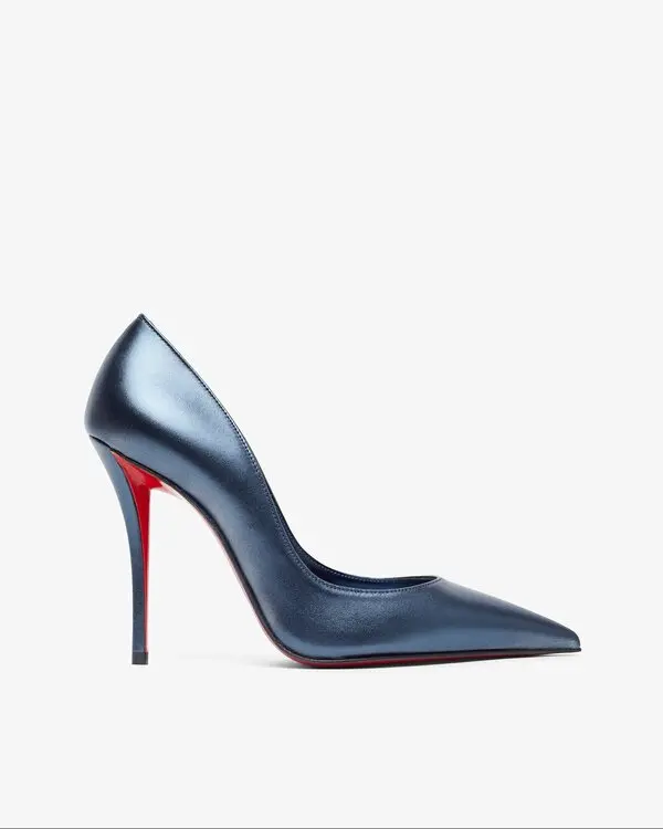 CHRISTIAN LOUBOUTIN Miss Z 100 Leather Pumps - Blue