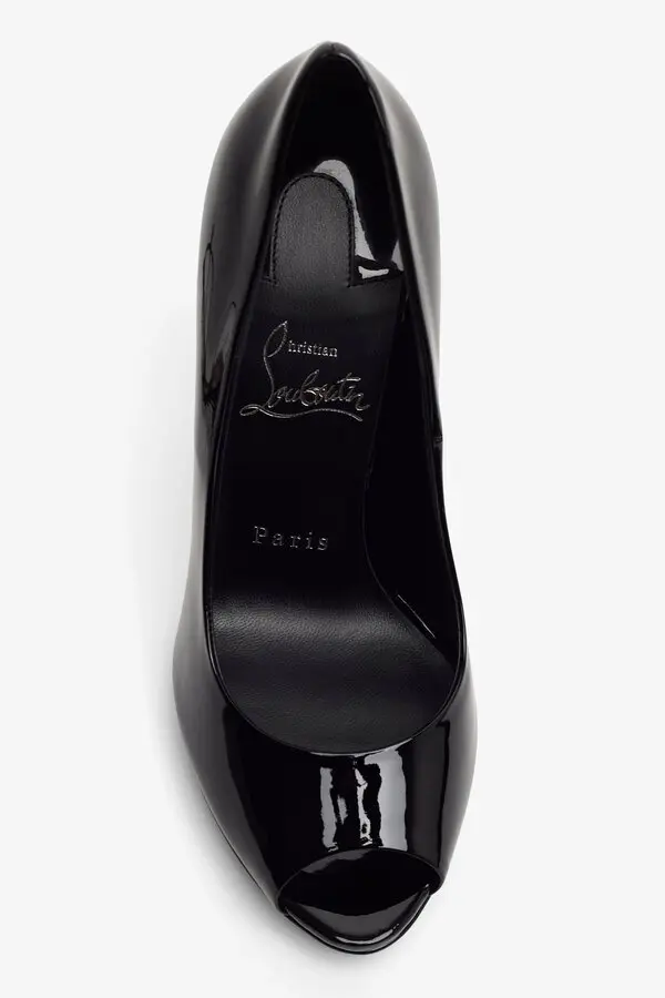 CHRISTIAN LOUBOUTIN Lady Z 120 Patent Pumps - Black