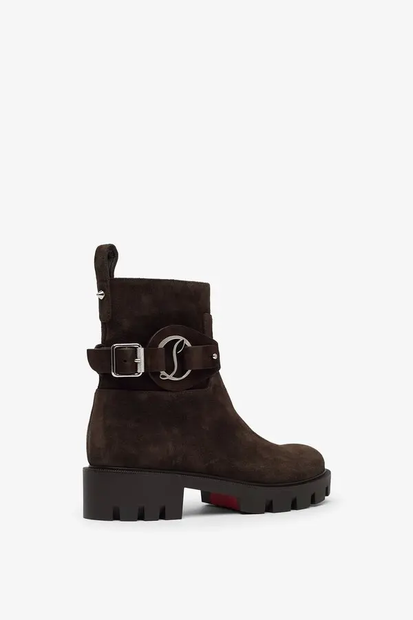 CHRISTIAN LOUBOUTIN Dianouchette Suede Ankle Boots