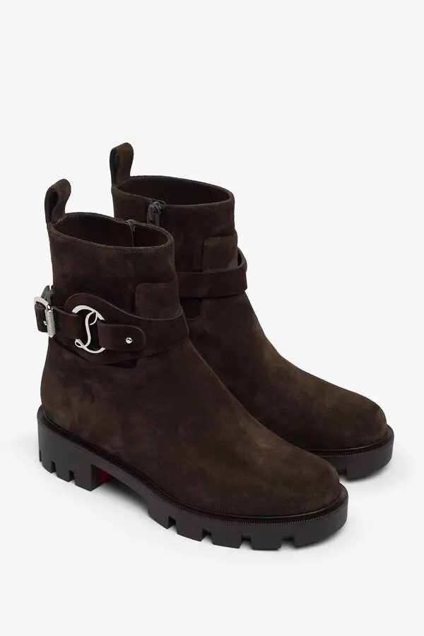 CHRISTIAN LOUBOUTIN Dianouchette Suede Ankle Boots