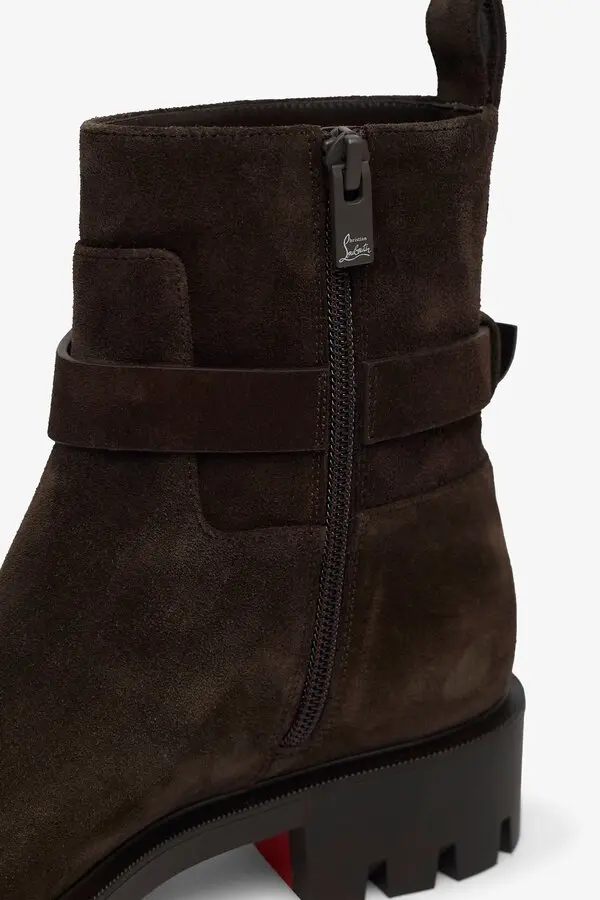 CHRISTIAN LOUBOUTIN Dianouchette Suede Ankle Boots