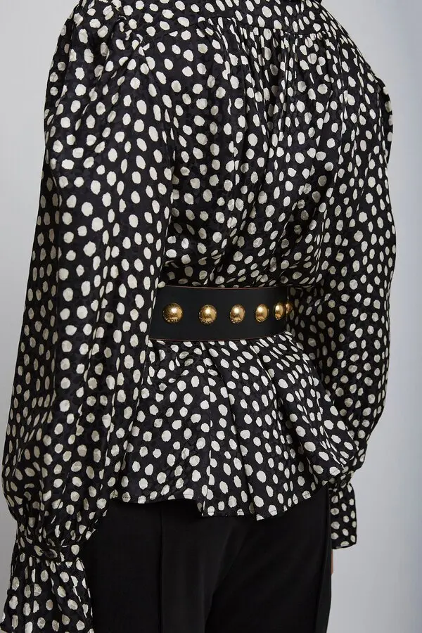 Chloé Leather Belt With Studded Detail