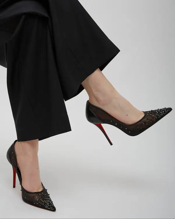 CHRISTIAN LOUBOUTIN Miss Z 100 Degrastass Pumps - Black
