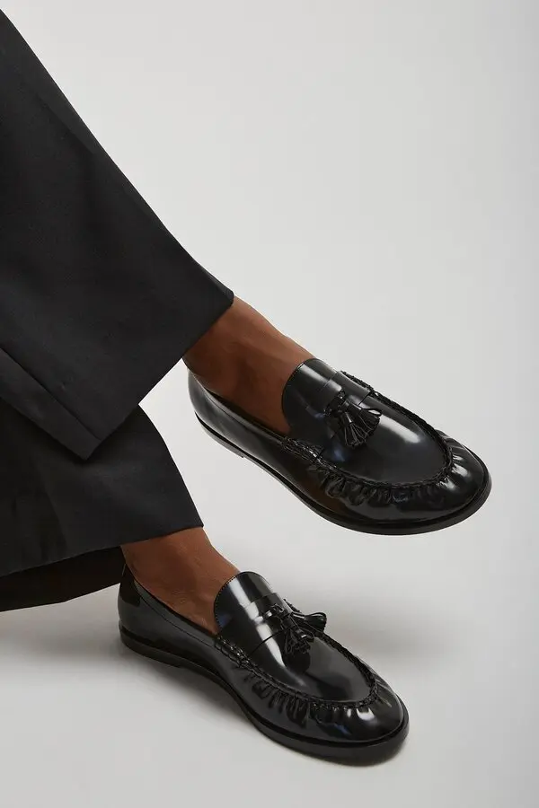 THE ROW Polished Leather Loafer