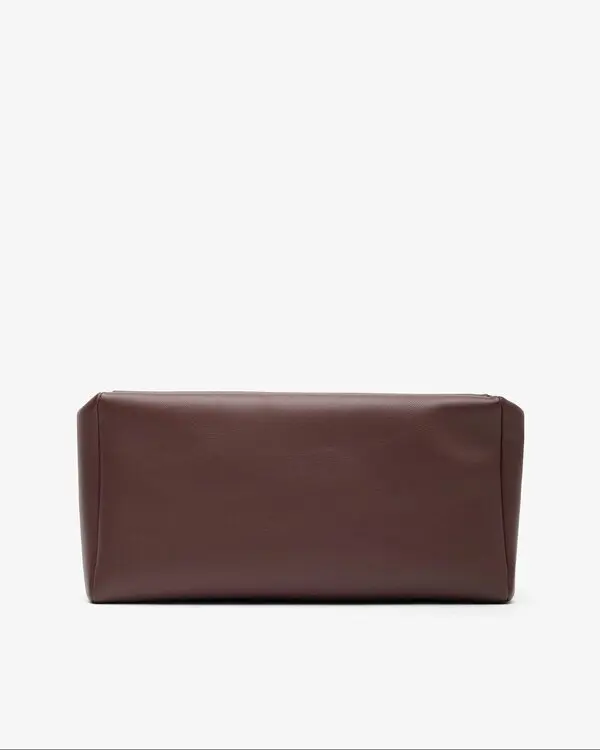 THE ROW Squared Compact Clutch - Brown