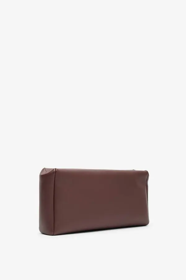 THE ROW Squared Compact Clutch - Brown