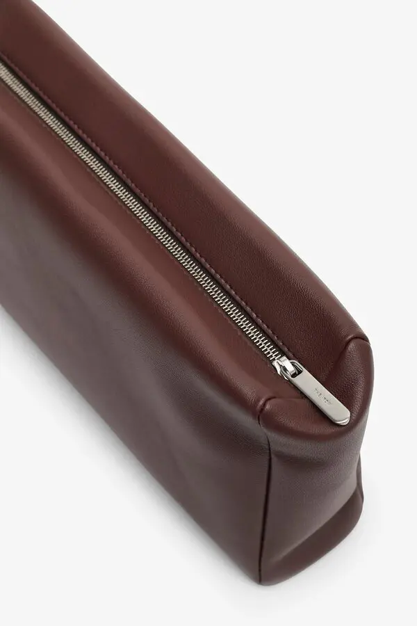 THE ROW Squared Compact Clutch - Brown