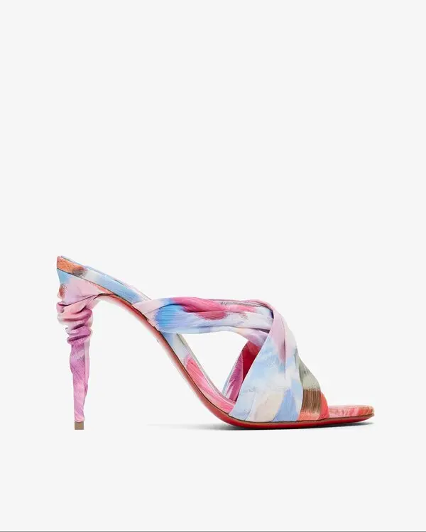 CHRISTIAN LOUBOUTIN Affabula 100 Flower Mules