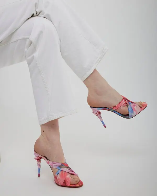 CHRISTIAN LOUBOUTIN Affabula 100 Flower Mules