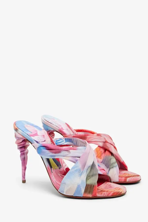 CHRISTIAN LOUBOUTIN Affabula 100 Flower Mules