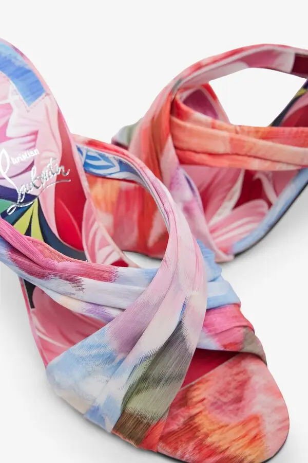 CHRISTIAN LOUBOUTIN Affabula 100 Flower Mules