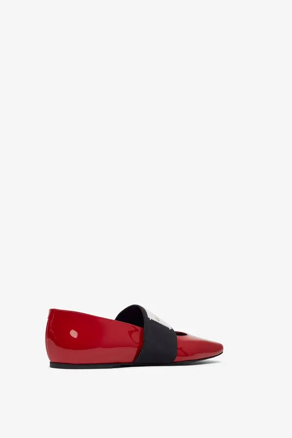 Givenchy Logo Ballerinas - Red