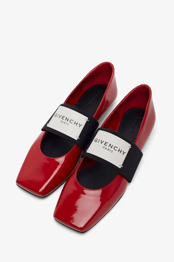 Givenchy Logo Ballerinas - Red