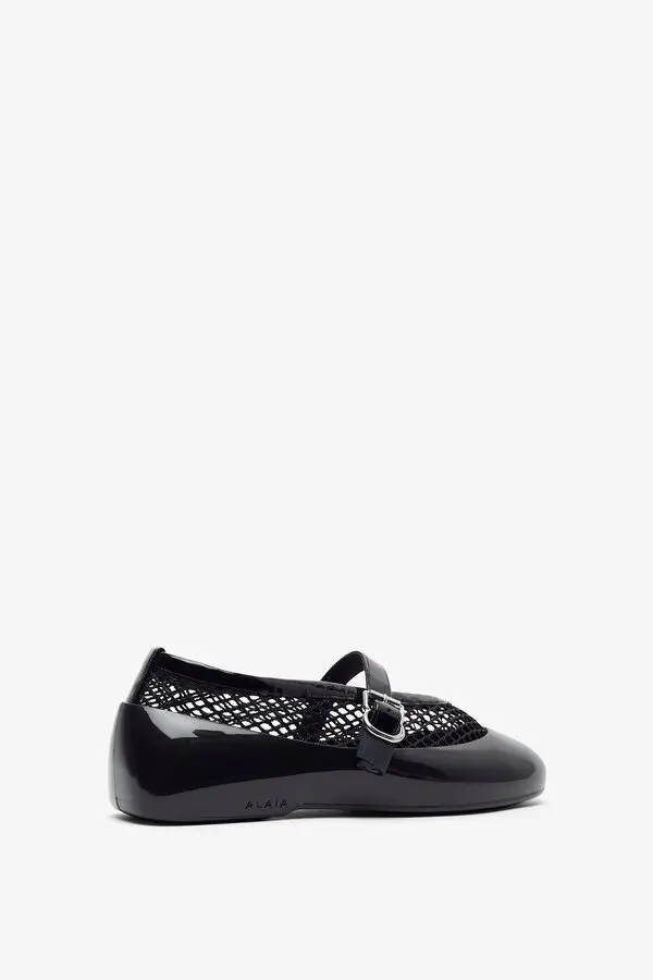 Alaïa Rubber Ballet Flats - Black