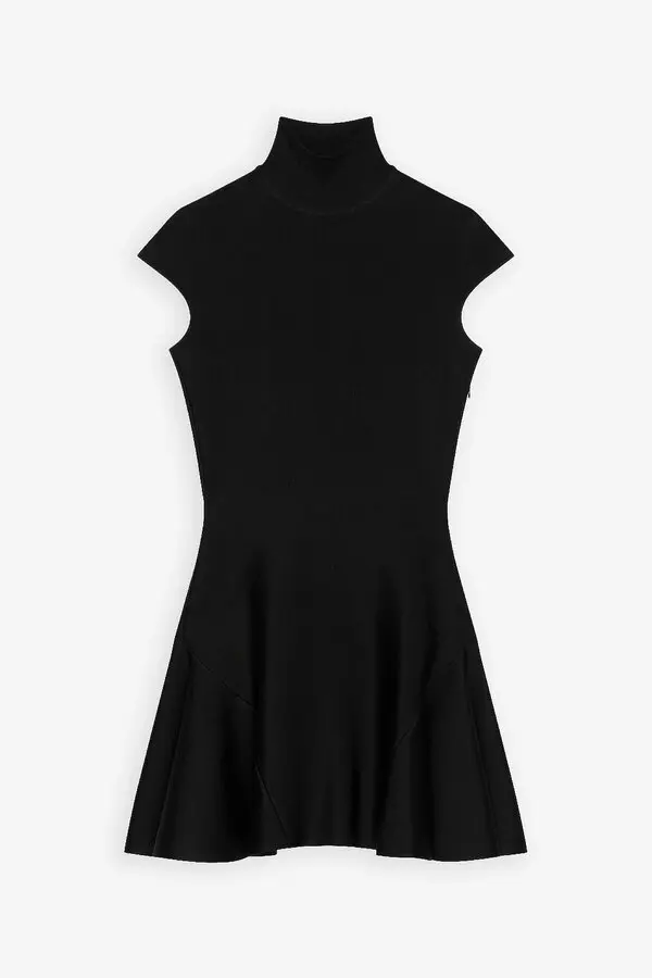 Givenchy Short Sleeve Flare Dress