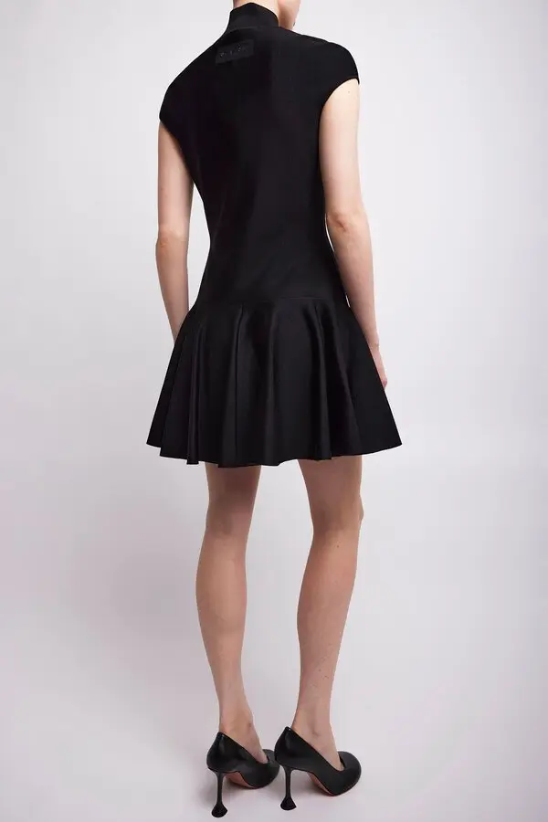 Givenchy Short Sleeve Flare Dress
