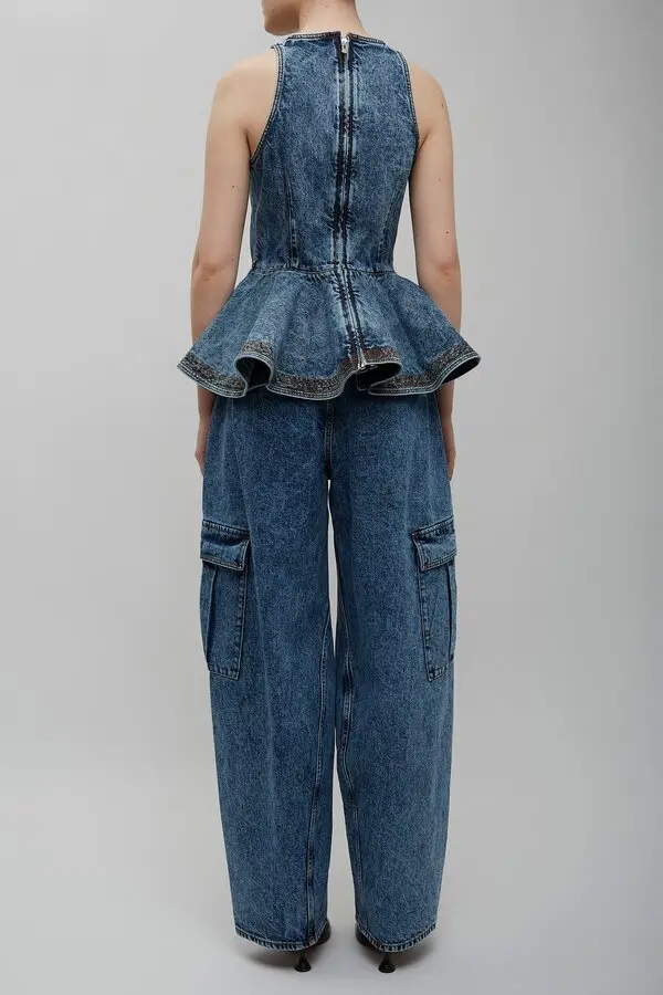 Alaïa Cargo Denim Pants