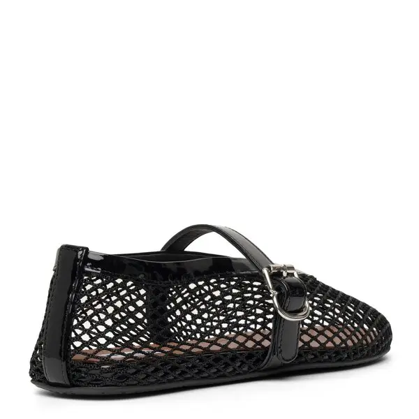 Alaïa Mesh Ballerina Flats - Black