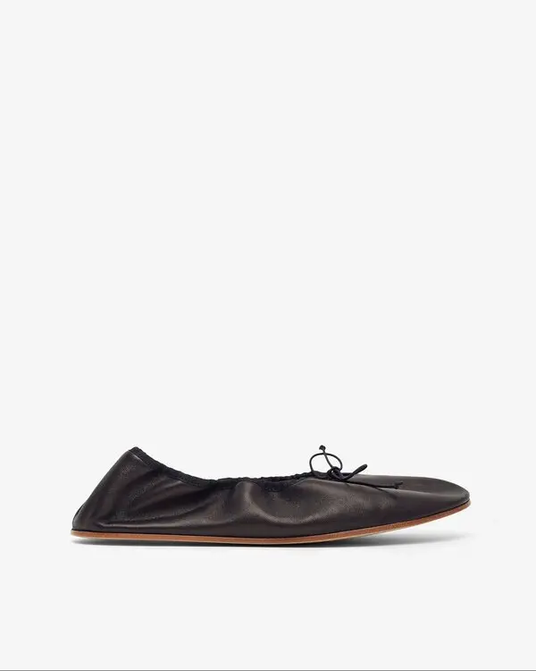 THE ROW Round Leather Ballet Flats