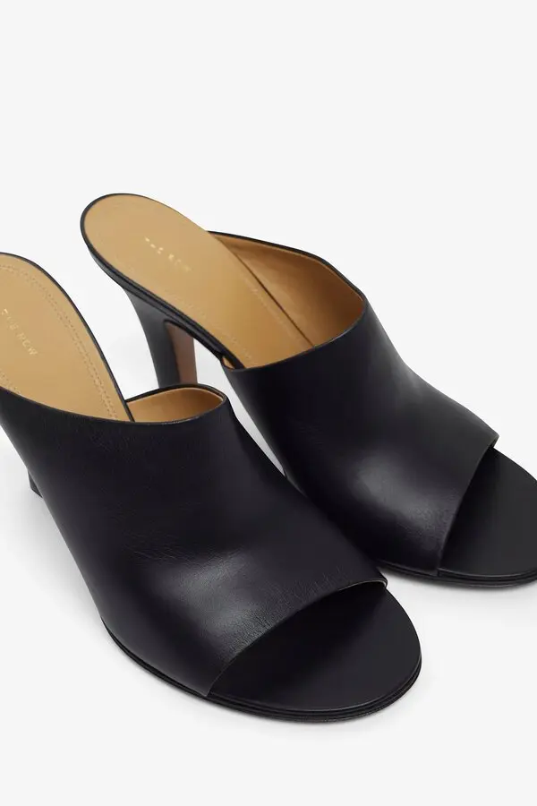 THE ROW Signum Mules - Black