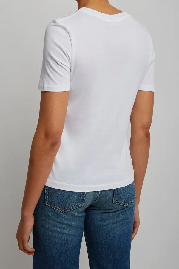 Chloé Logo Cotton T-shirt - White