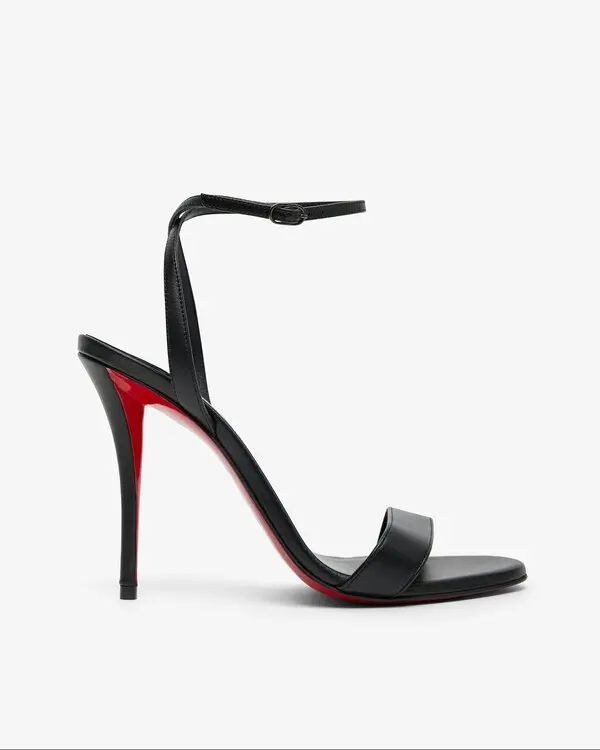CHRISTIAN LOUBOUTIN Miss Z 100 Leather Sandals - Black