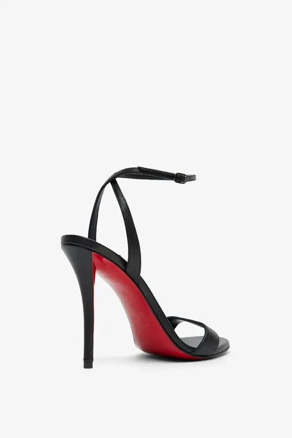 CHRISTIAN LOUBOUTIN Miss Z 100 Leather Sandals - Black