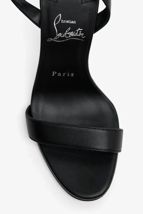 CHRISTIAN LOUBOUTIN Miss Z 100 Leather Sandals - Black