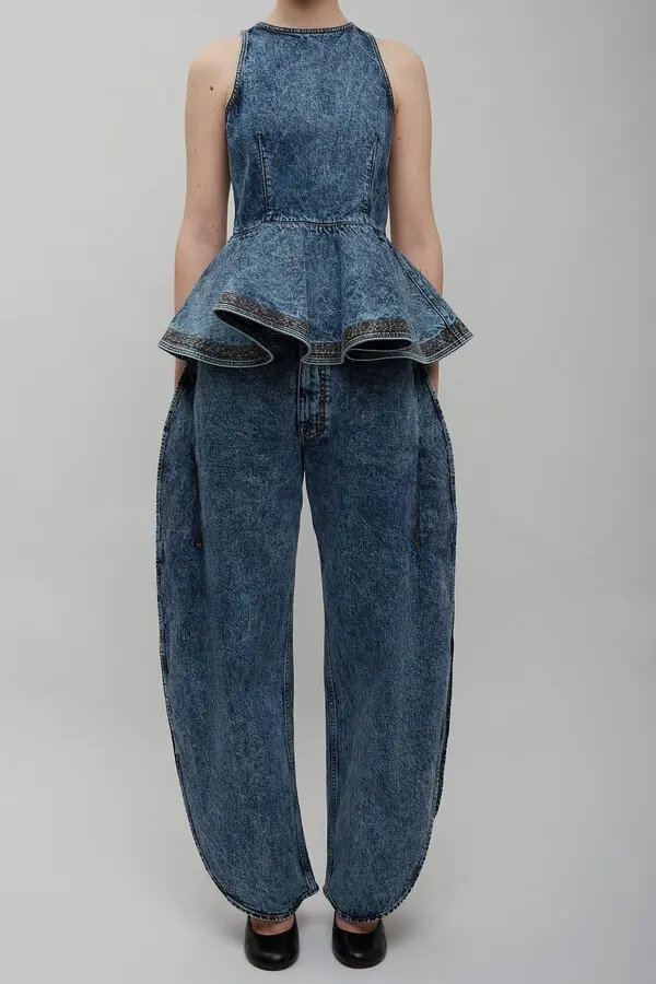 Alaïa Petal Denim Pants