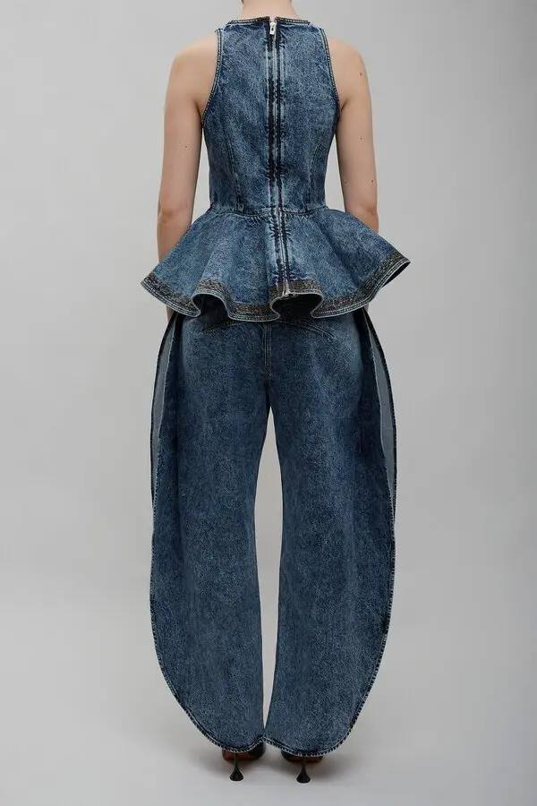 Alaïa Petal Denim Pants