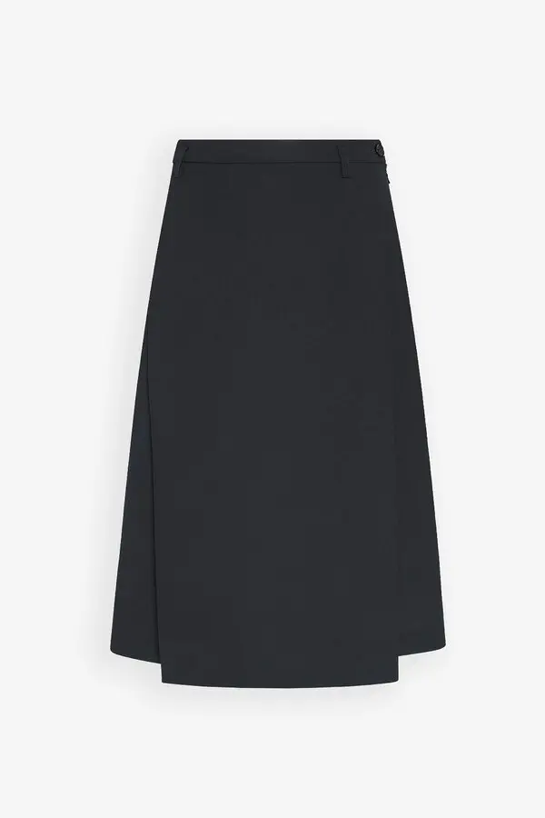 THE ROW Azarion Silk Twill Skirt