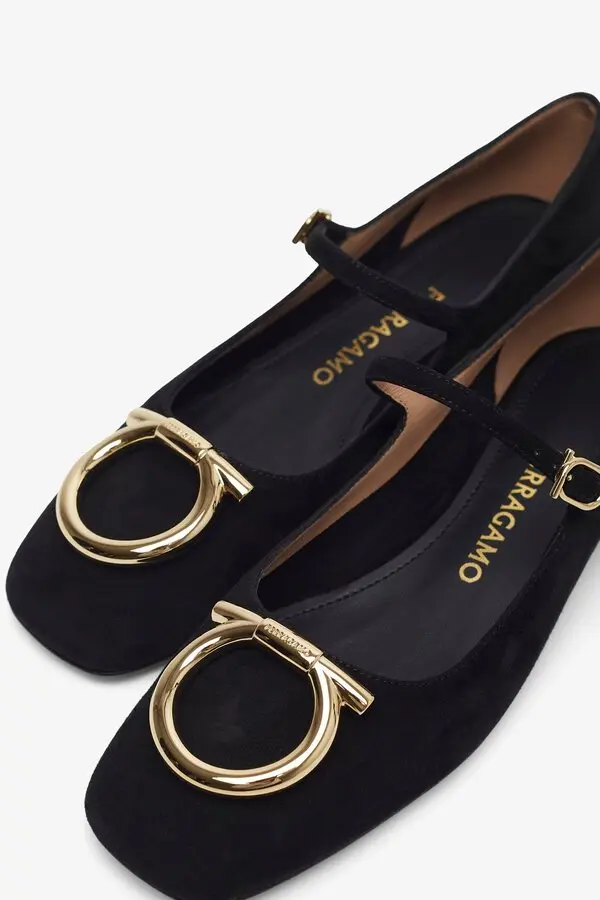 FERRAGAMO Marry 2 Suede Pumps
