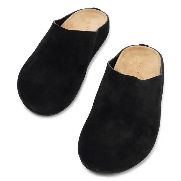 THE ROW Hugo Suede Slides