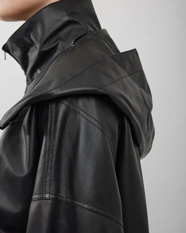 THE ROW Cassandre Leather Coat