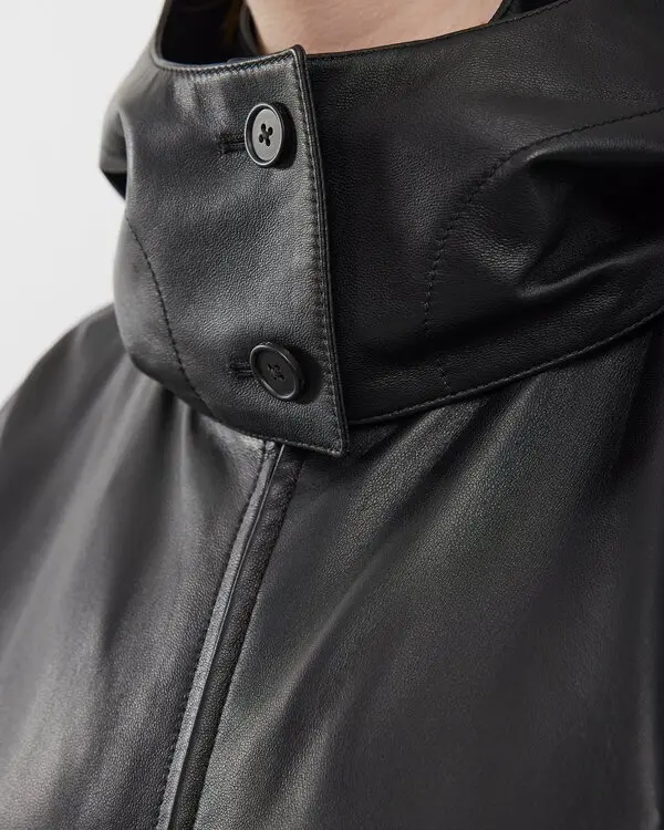 THE ROW Cassandre Leather Coat